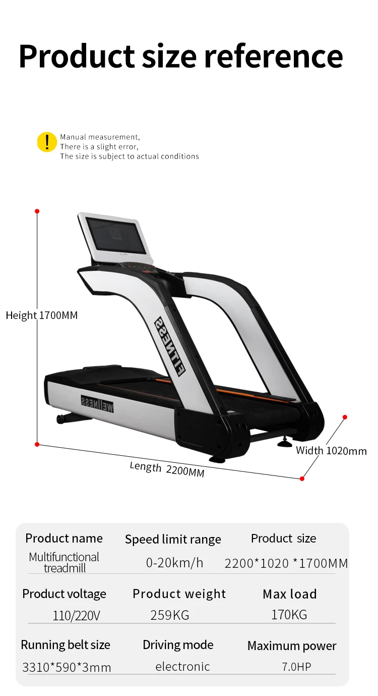 Gym Equipment - Cardio Treadmill for Pro Sports Fitness