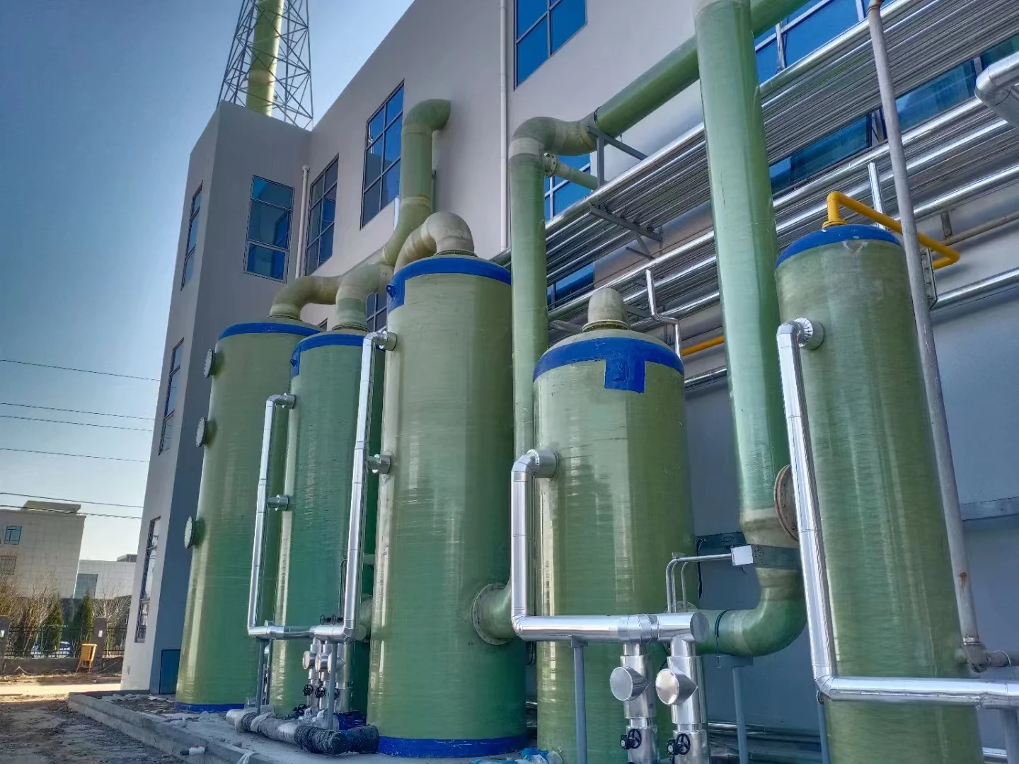 Waste Gas Scrubber Adsorption Column - FRP Purification Tower
