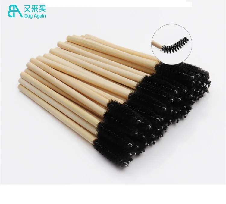 Wholesale Disposable Wooden Bamboo Spoolies Lash Tools Lash Brush Wand ...