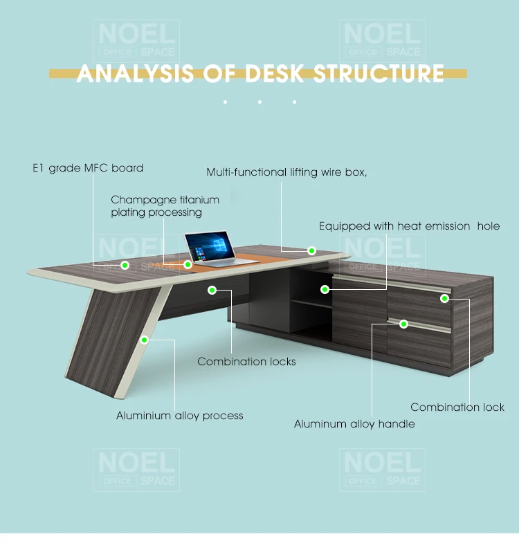 Luxury Office Tables And Chair Set Commercial Furniture Executive Ceo ...