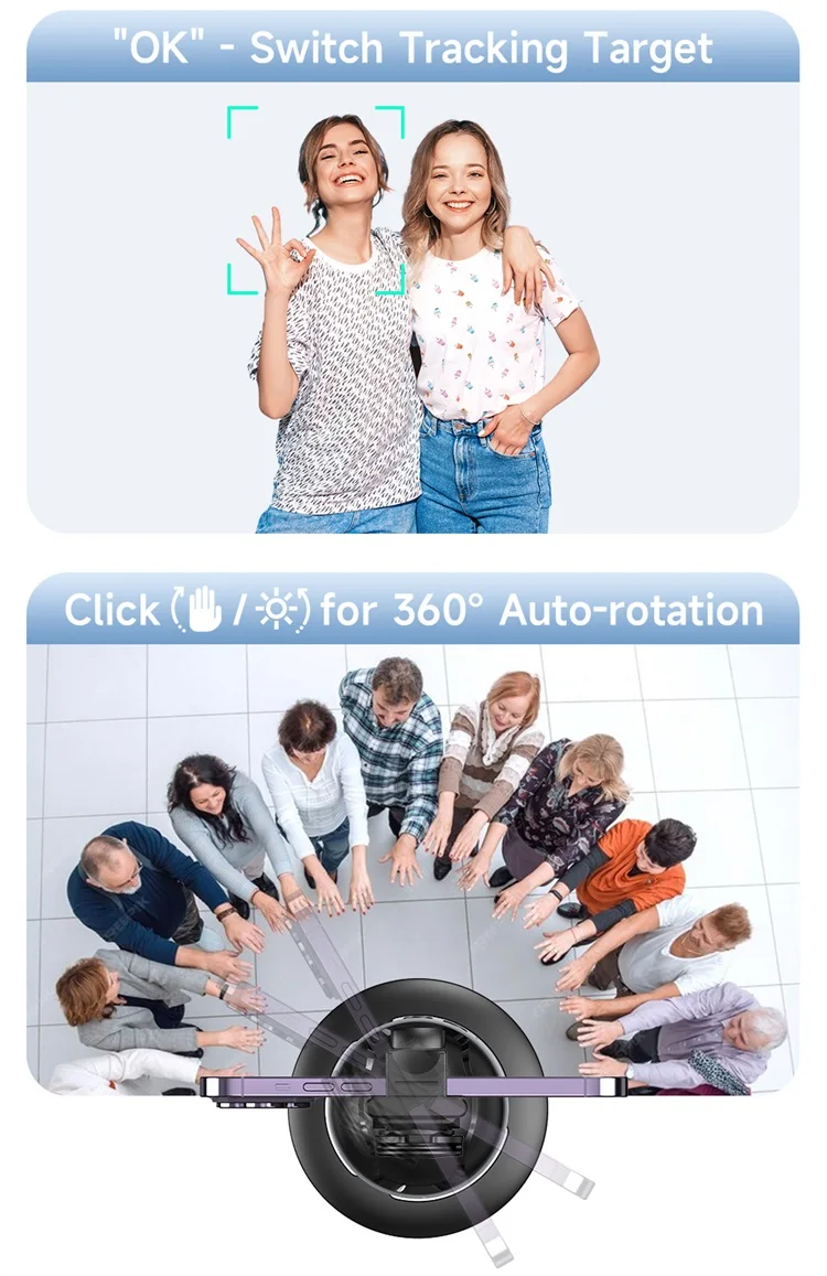 2024 P03 AI Auto Face Tracking Smart Follow Gimbal Stabilizer