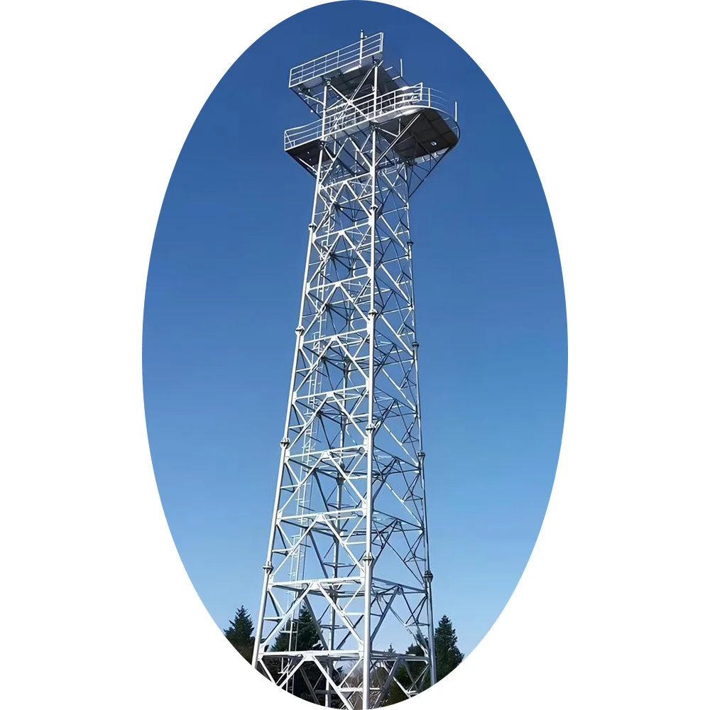 Hot Dip Galvanized Fire Station Training Tower Angle Lattice Steel ...