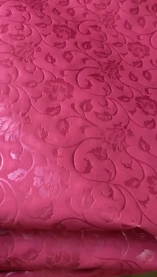 100% Polyester Microfiber Brushed Peach Skin Embossed Strip`dyeing ...