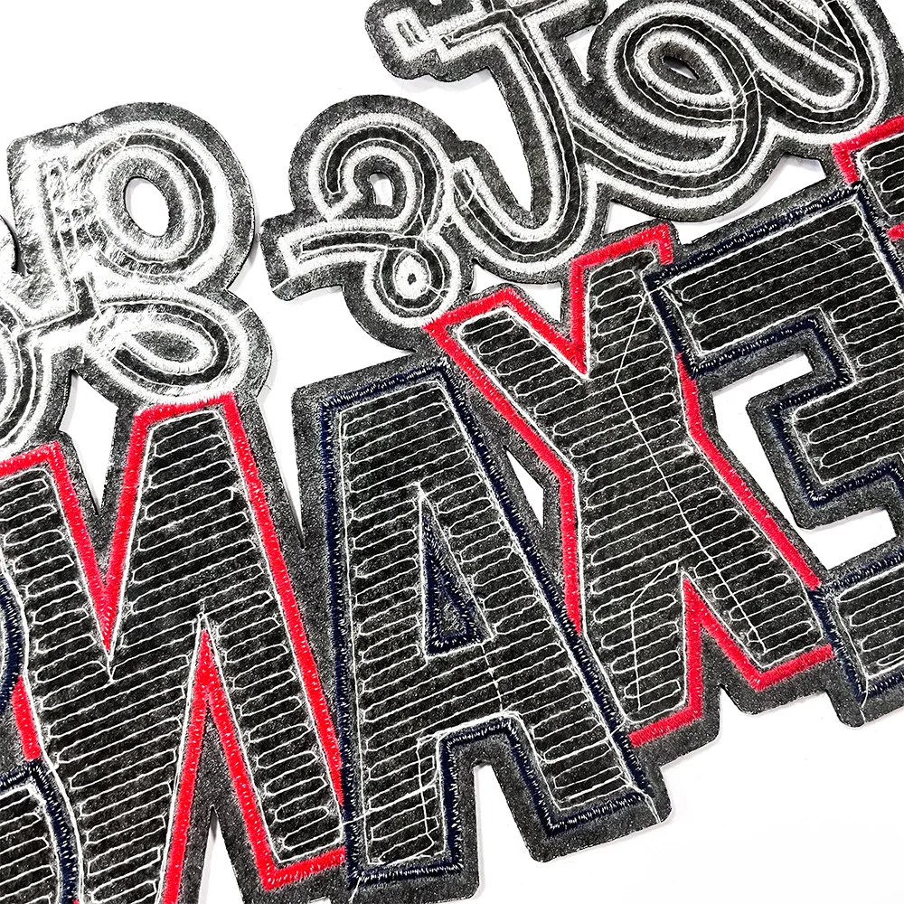 Trendy 11IN Big Letter Patch Chiefs Sequin Team Lets Go Cowboys Texans Lions Iron on Patches for ...