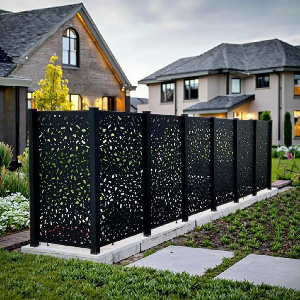 Customized Sliding Gate Screen Fence Panel - Laser Cut Metal for Home ...