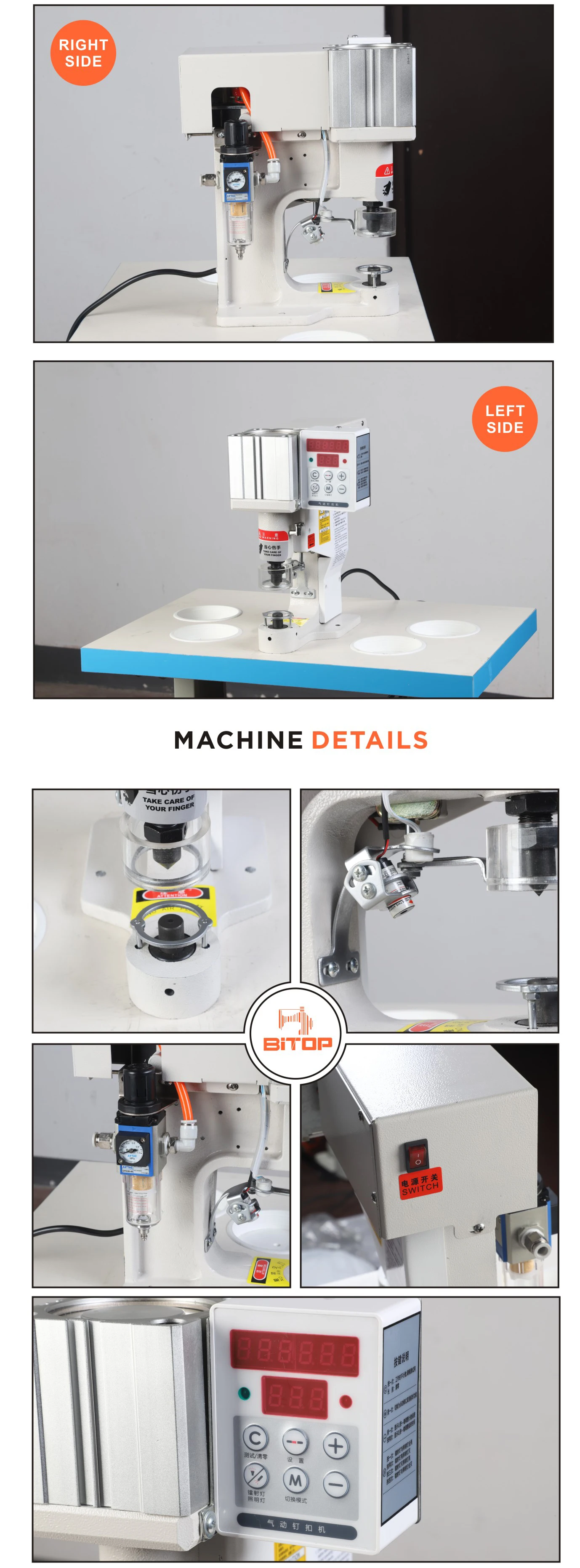 BT-2808S Pneumatic Automatic Snap Button Machine - Efficient & Reliable