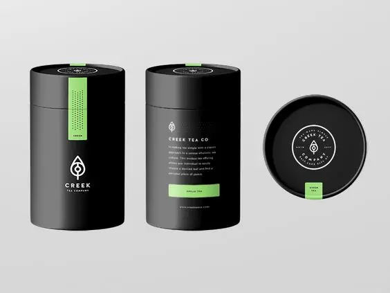 Custom Tinplate Embossed Logo Airtight Tea Cans - Luxury