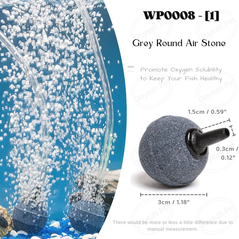 Fish Tank Air Stone Bubble Ball Mineral Bubble Diffuser Airstones for ...
