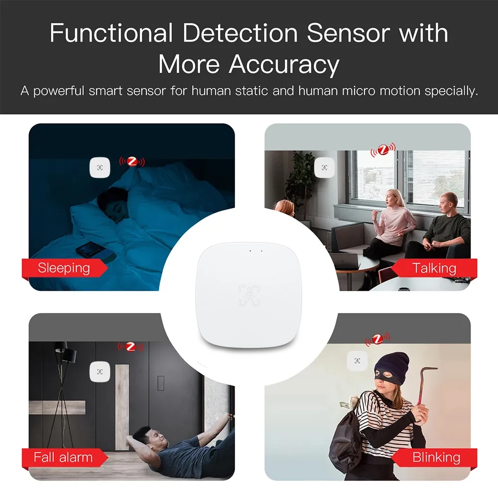 Ceiling Mounted Human Body Occupancy Sensor - Tuya Smart APP