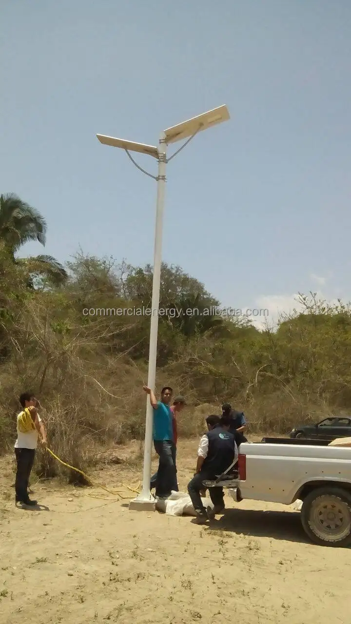 Hot-Dip Galvanized Street Light Pole 3m 4m 6m With Underground Anchor ...