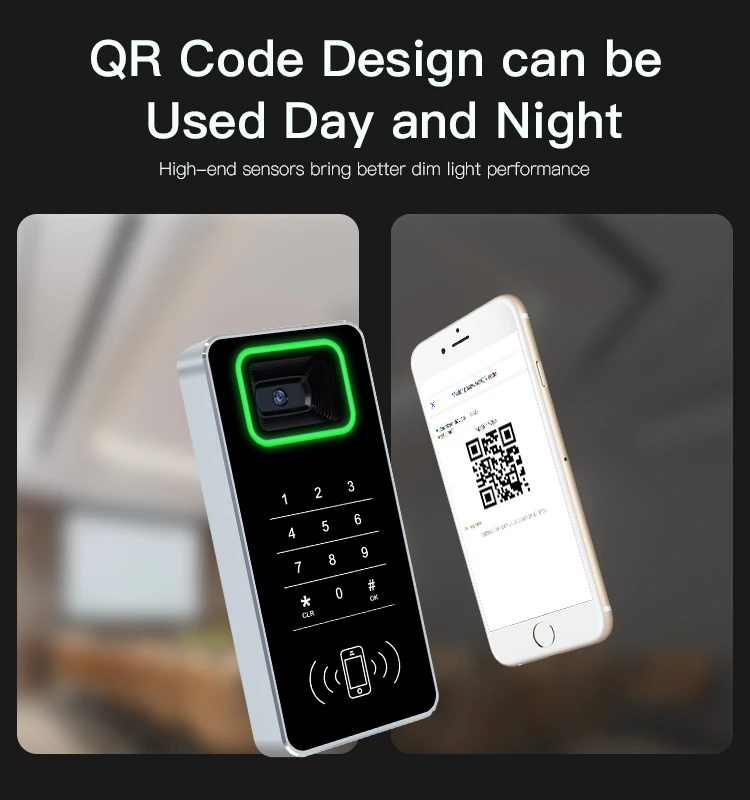 QR Code Access Control with POE Remotely Controlled APP Access Control System with Free Software ...