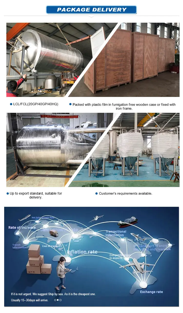 Double Walled Cooling Jacket Conical Beer Fermenter Fermentation Tank ...