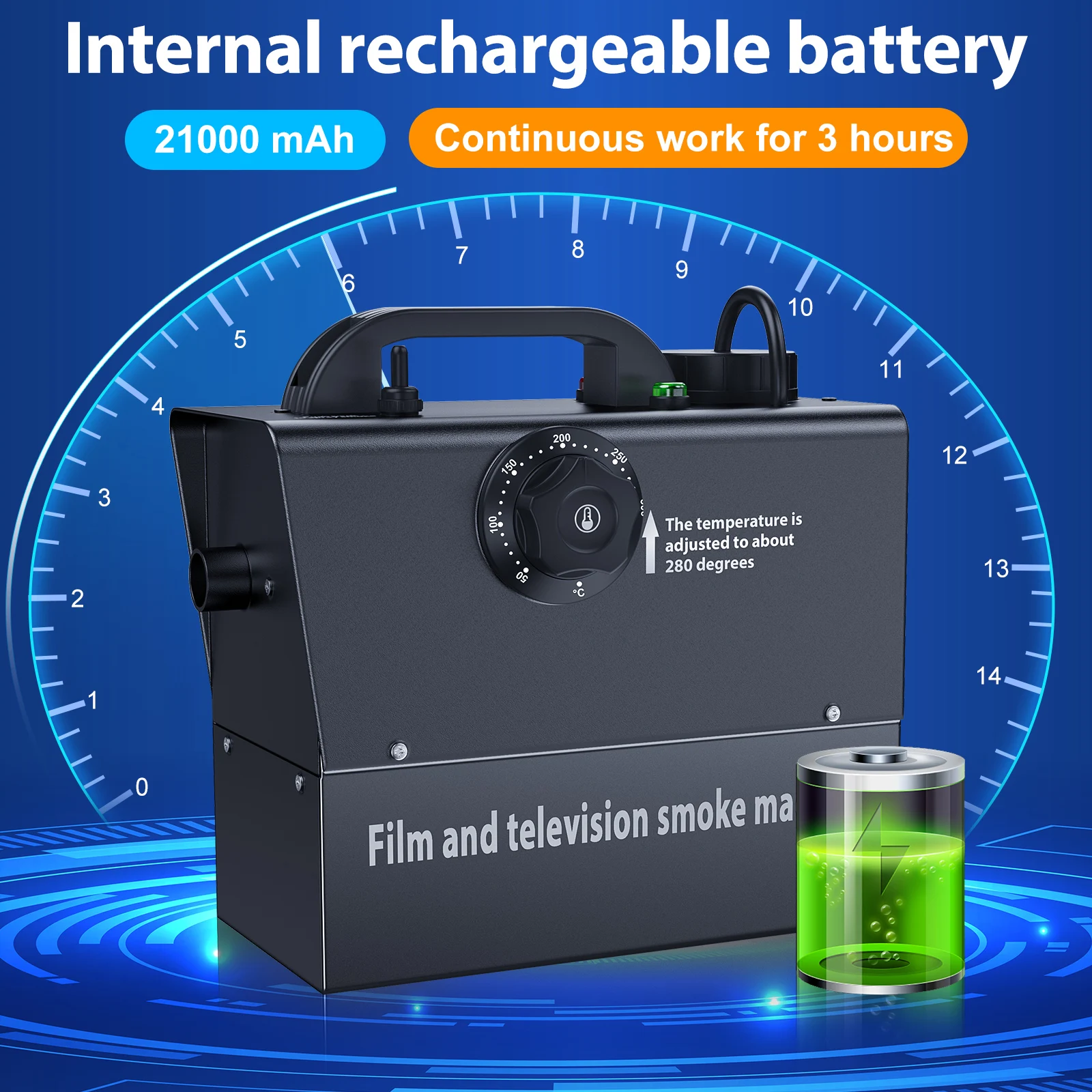 400W Mini Rechargeable Fog Machine - Perfect for Events