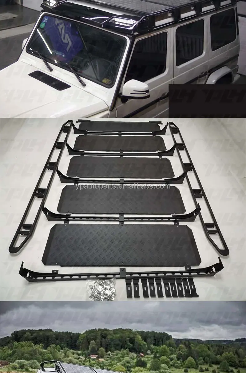 For G Class W463 1990~2018y Car Stainless Steel Cargo Carrier Roof ...