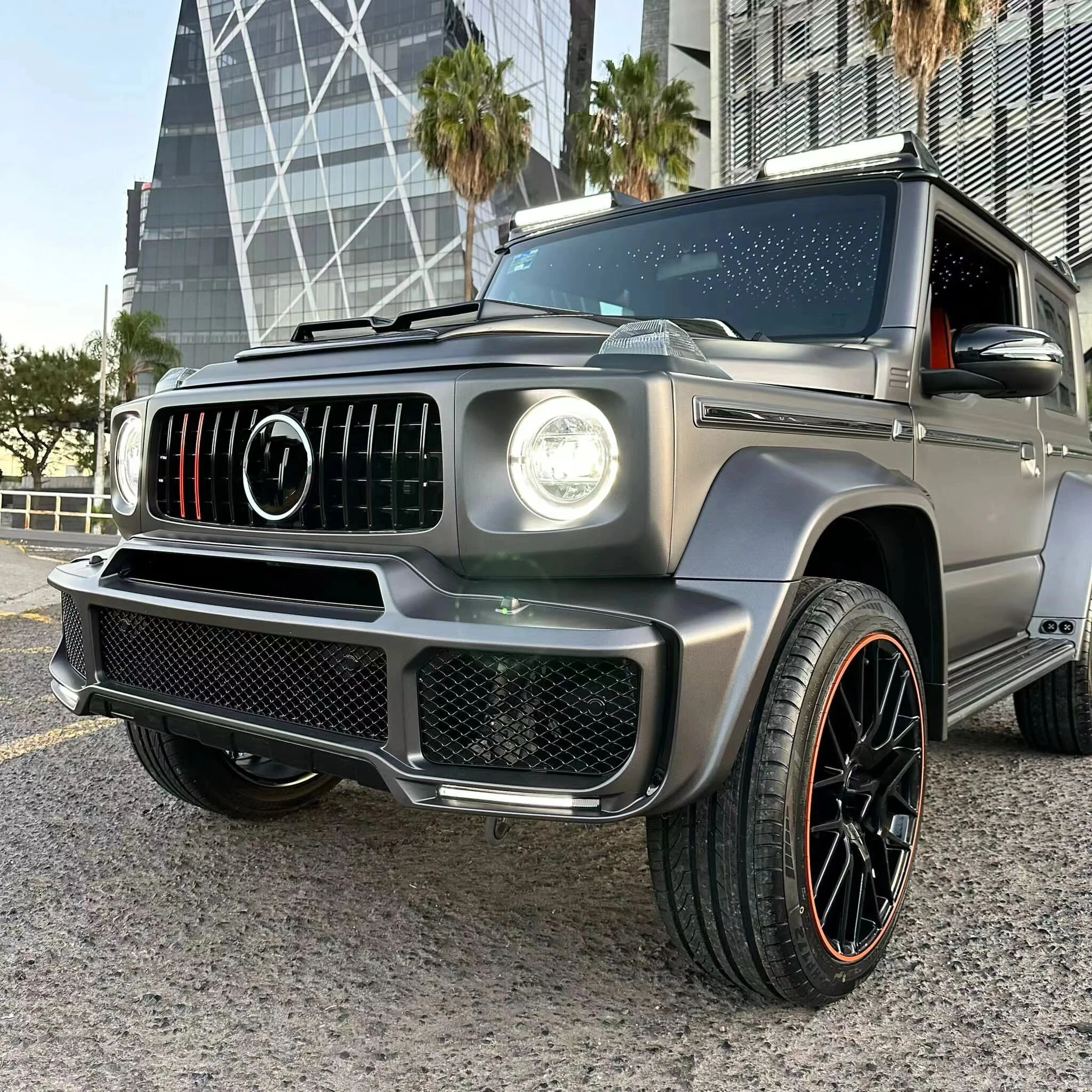 Upgrade G63 Brabu Body Kit For Jimny Front Bumper Rear Bumper Wide Body ...