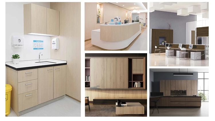 High Gloss Formica Fireproof Wood Texture Veneer Hpl Panel Laminated ...