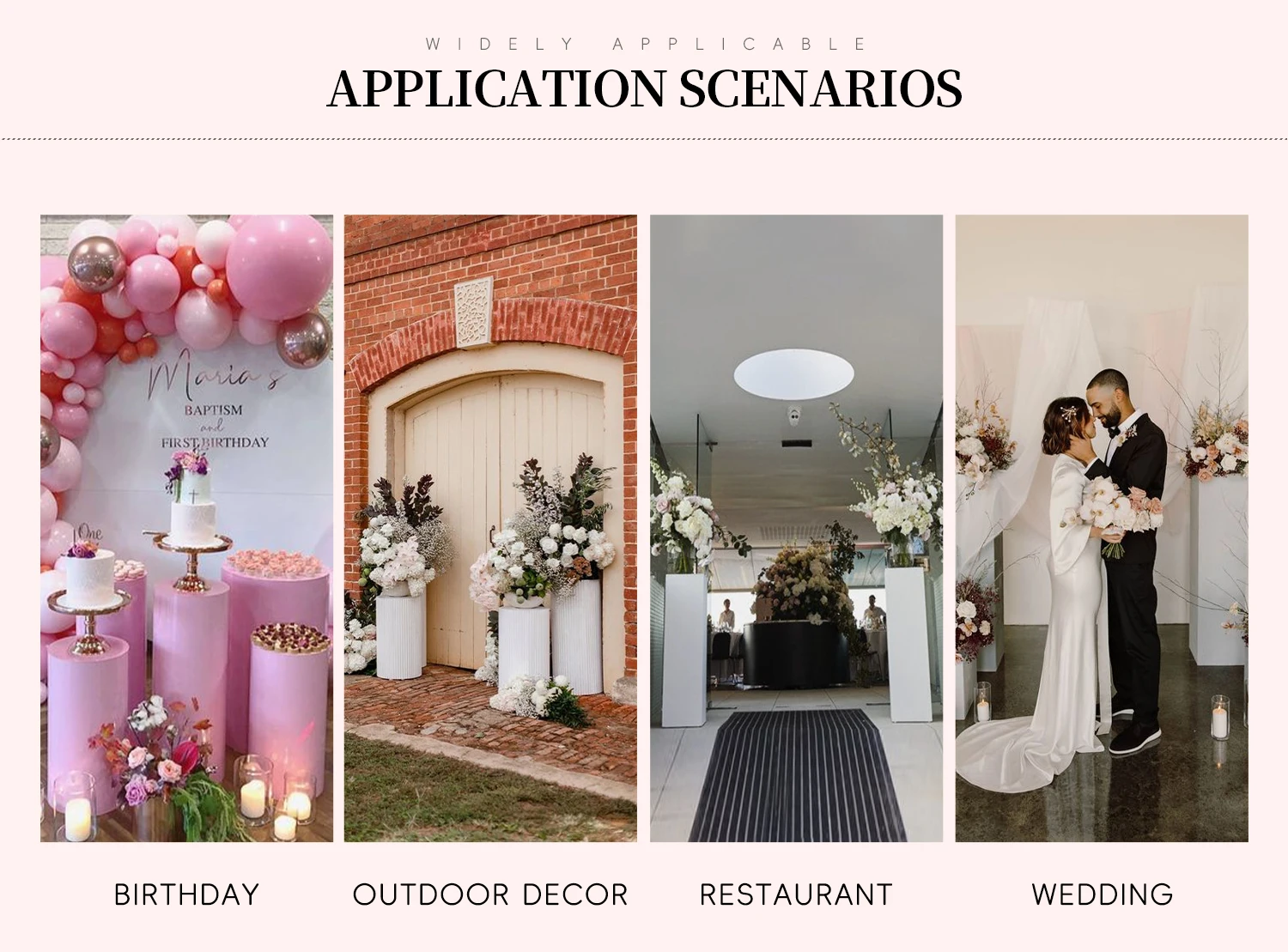 Pedestal Cylinder Column Dessert Plinth Metal Display Plinth Cake Stand ...