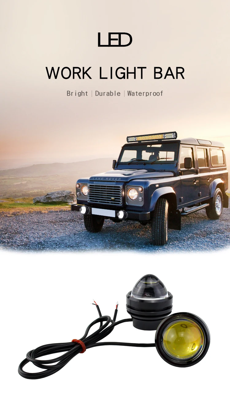 Led Fog Lamp Eagle Eye Cob Light Dc 12v Daytime Running Lights Source ...