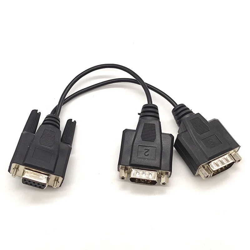 Db9 Female To Dual Db9 Male Splitter Cable - Buy Rs232 Serial Splitter ...