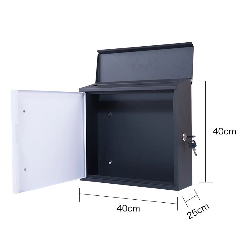 Modern Mailbox Hamptons Outdoor Wall Mounted Metal Residential ...