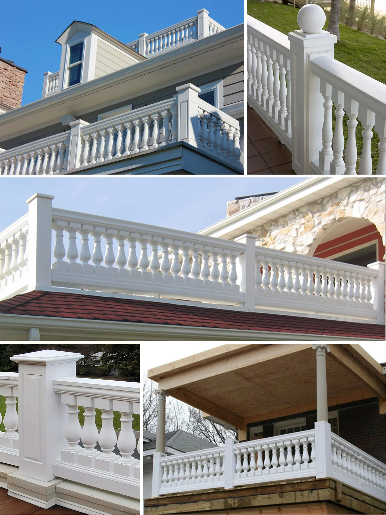 High Density Waterproof Polyurethane Balustrade System Decorative PU ...