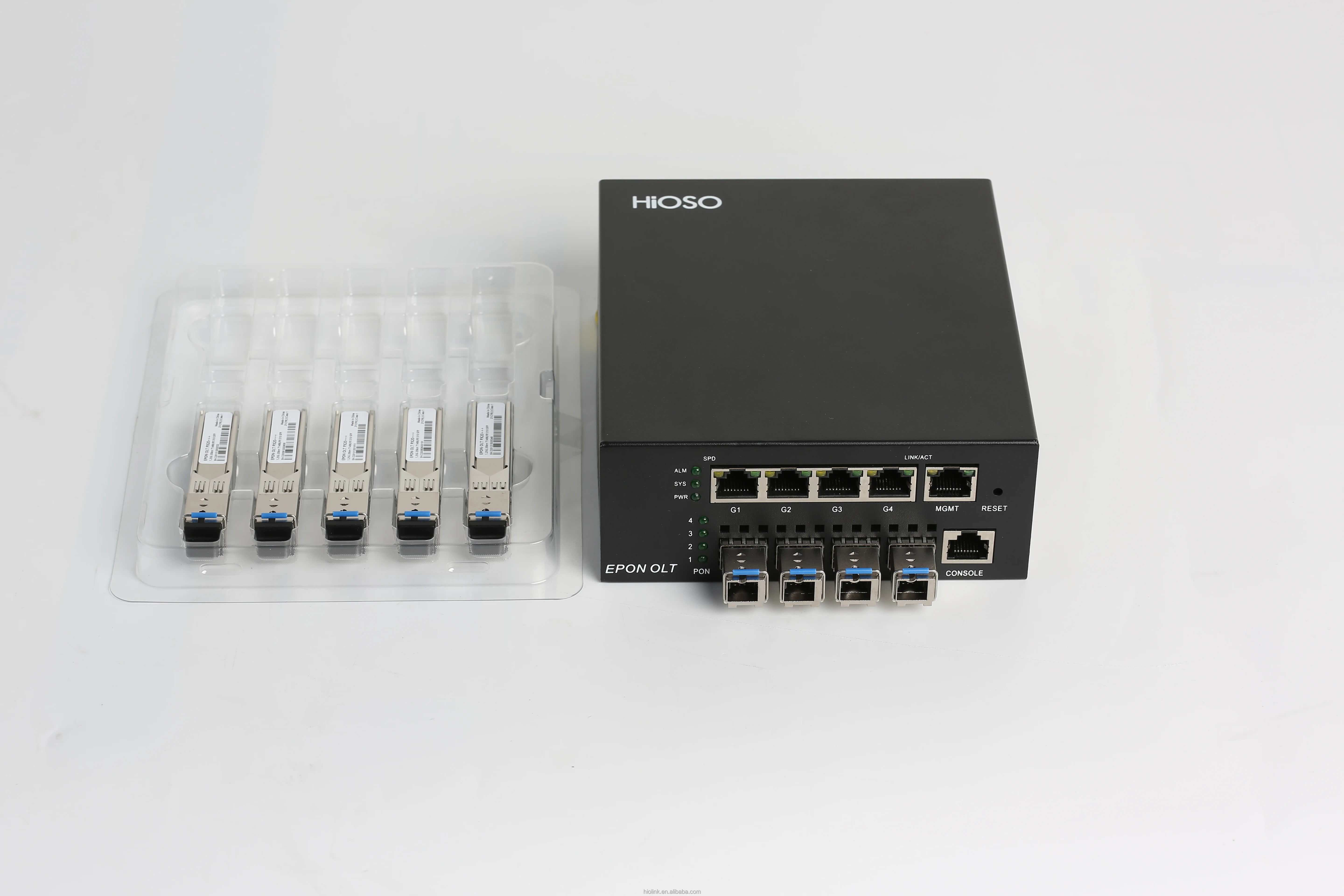 Mini 4PON EPON OLT - Hiolink HA7004S with 3-Year Warranty