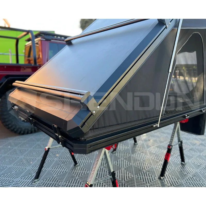 Aluminium Triangle Clam Shell Rtt Camping Suv Car Rooftop Tent Hard ...