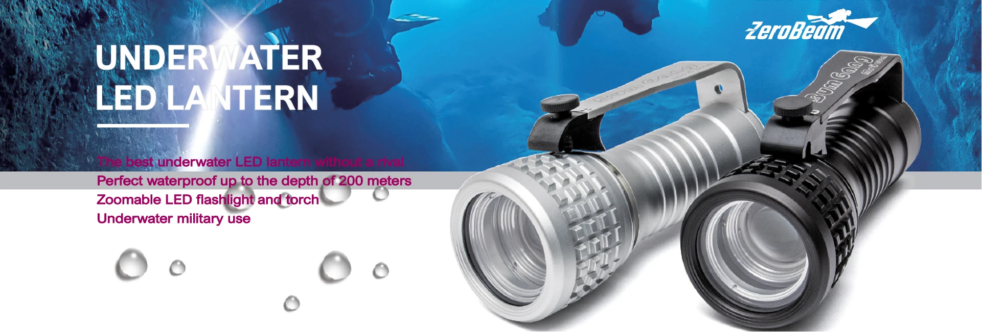 Professional 200m Waterproof Zoom Portable Led Lantern Rechargeable ...