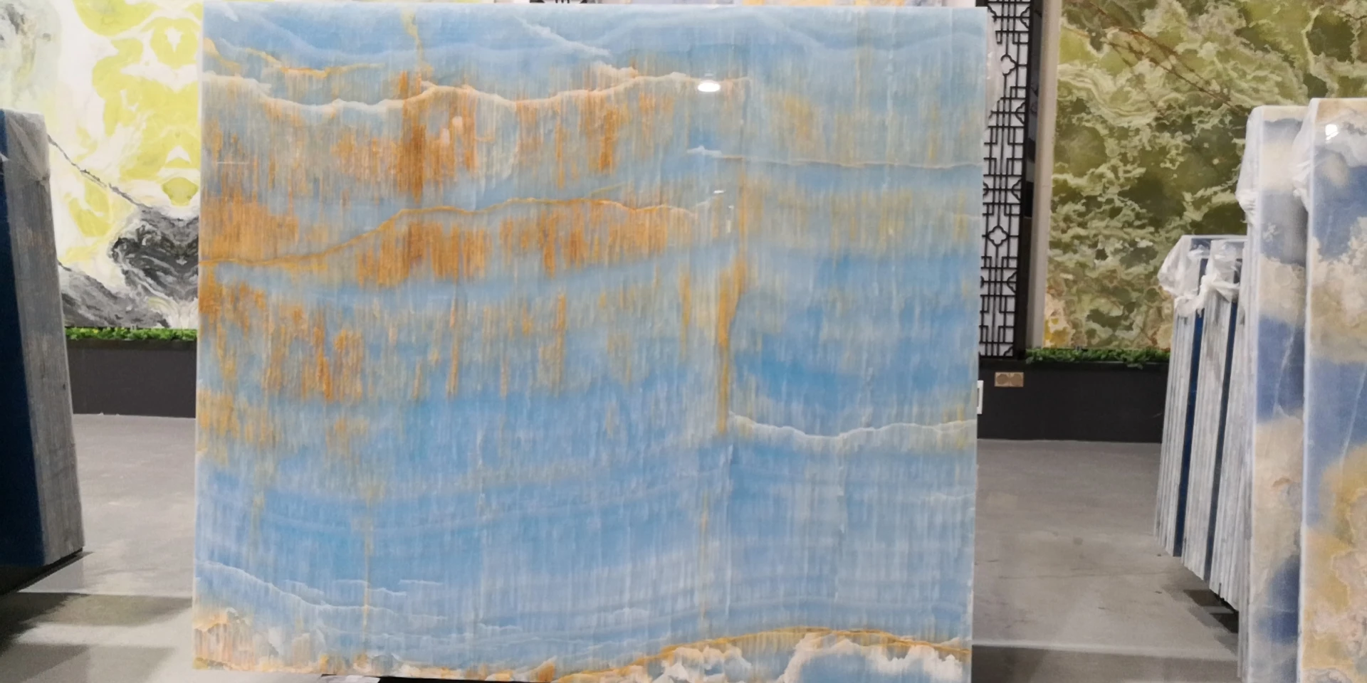 Extravagant Blue Onyx Marble Backlight Slabs Tiles| Alibaba.com
