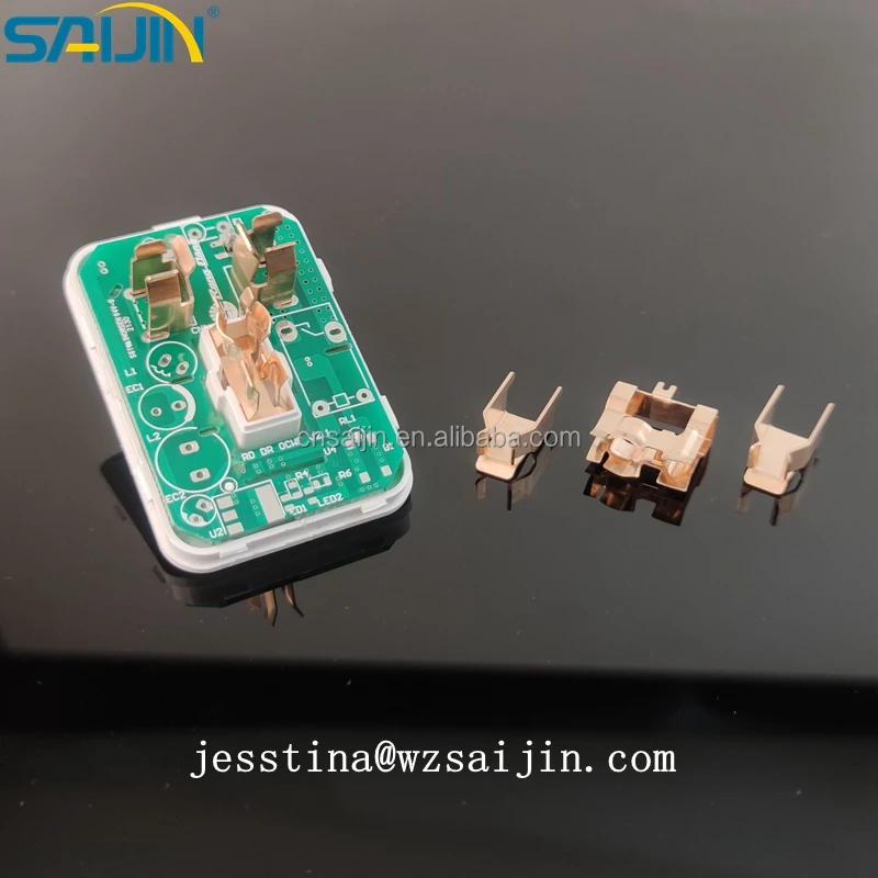 Parts of Plug Socket - Brass Copper Contact PCB Connectors