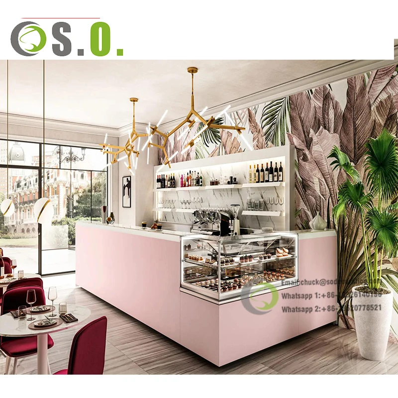 Custom Counter Supplier Commercial Coffee Counter Shop Decoration for ...