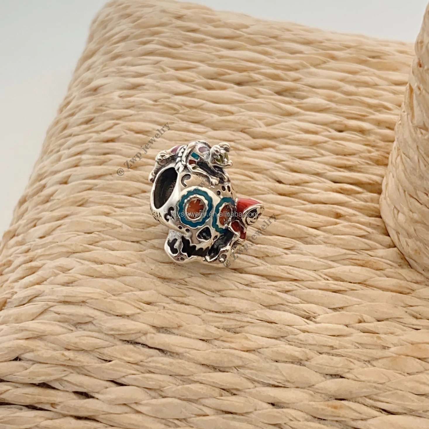 New Arrival 925 Sterling Silver Pixar Coco Miguel & Dante Skull Glow-in ...