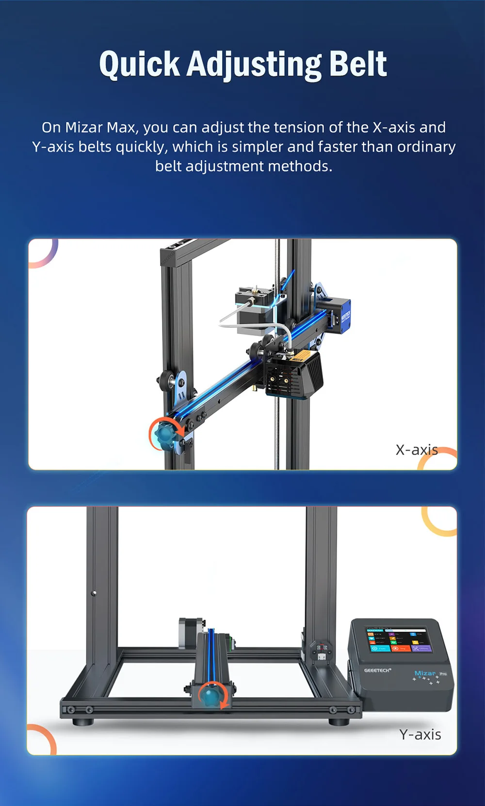 Geeetech Mizar Max 3D Printer - Large Size & High Res