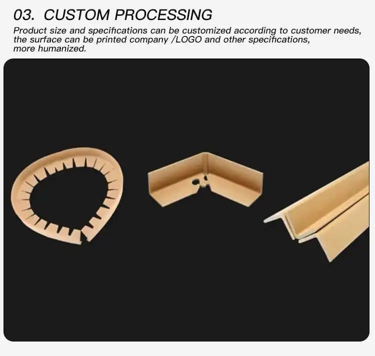 Brown Corrugated Cardboard Angles Edge Boards Kraft Paper Pallet Edge ...