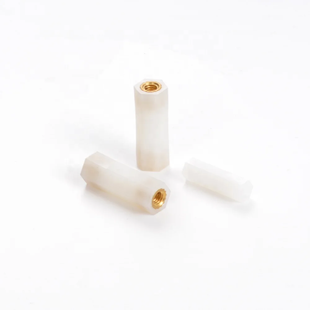 Hex Post Column Pillar Connector Nuts Brass Threaded Insert Famale ...