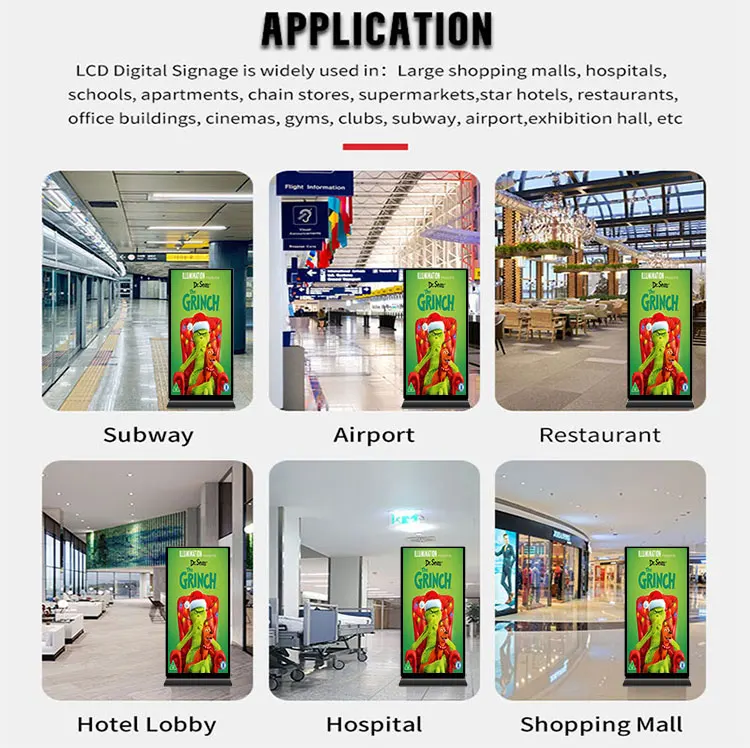 Full Screen Digital Signage - 4K LCD Displays for Malls