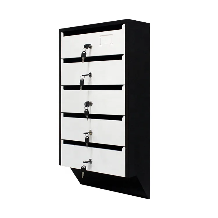 Alibaba.com: Wall Mounted Apartment Mailbox System Steel 5 Tier Post ...
