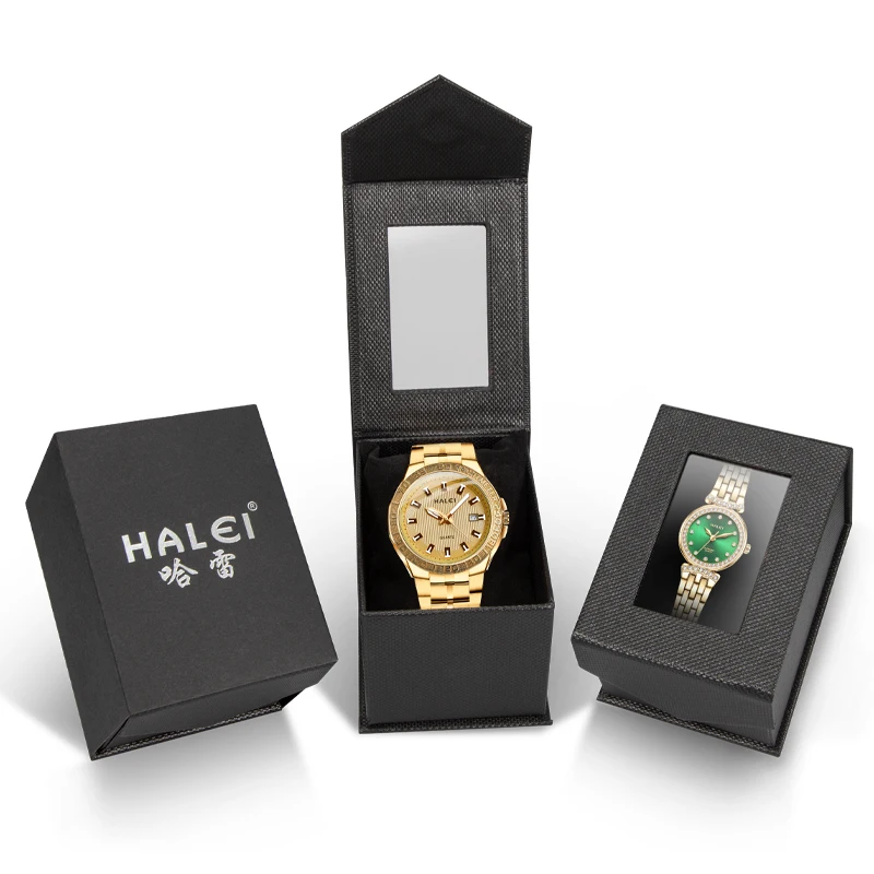 Halei 3020m Islamic Watches For Men,Gold Wrist Watches Men Quartz Watch ...