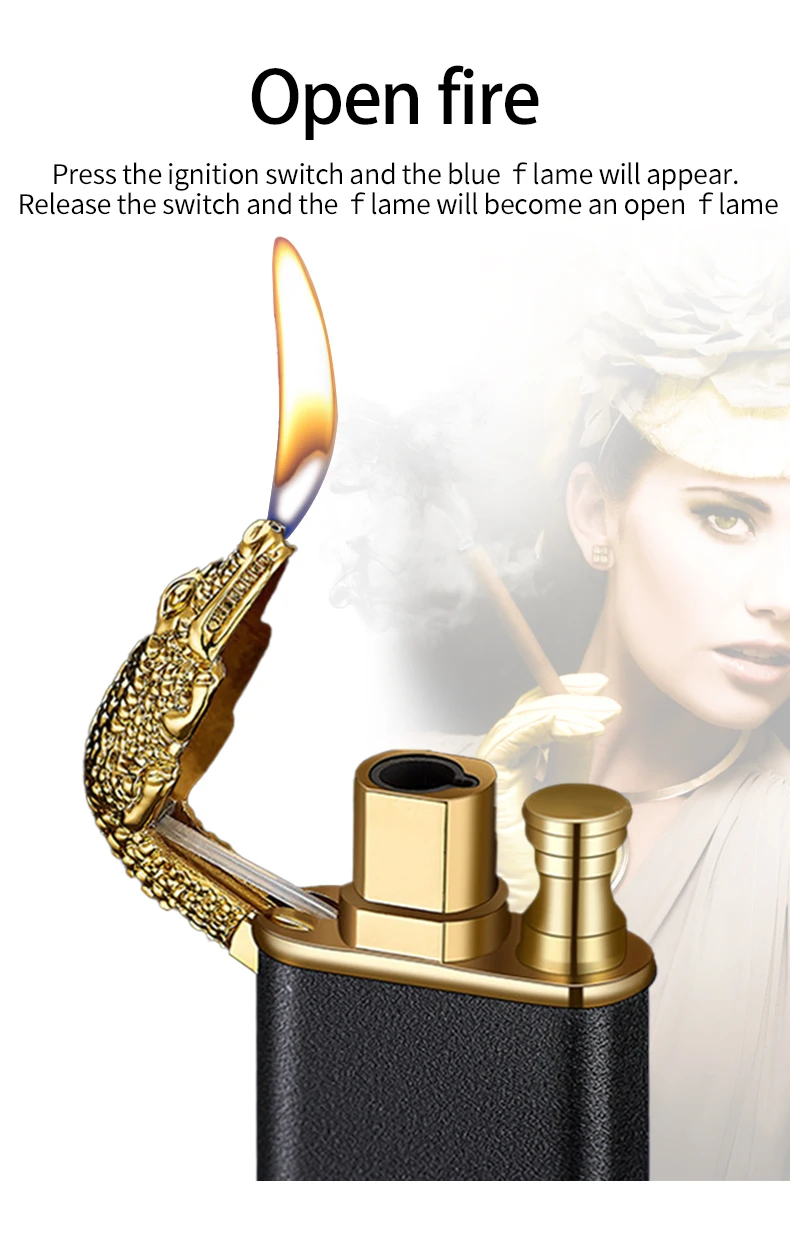 Jiaxin Newest Creativity Dragon/crocodile/dolphin Model Double Flame ...