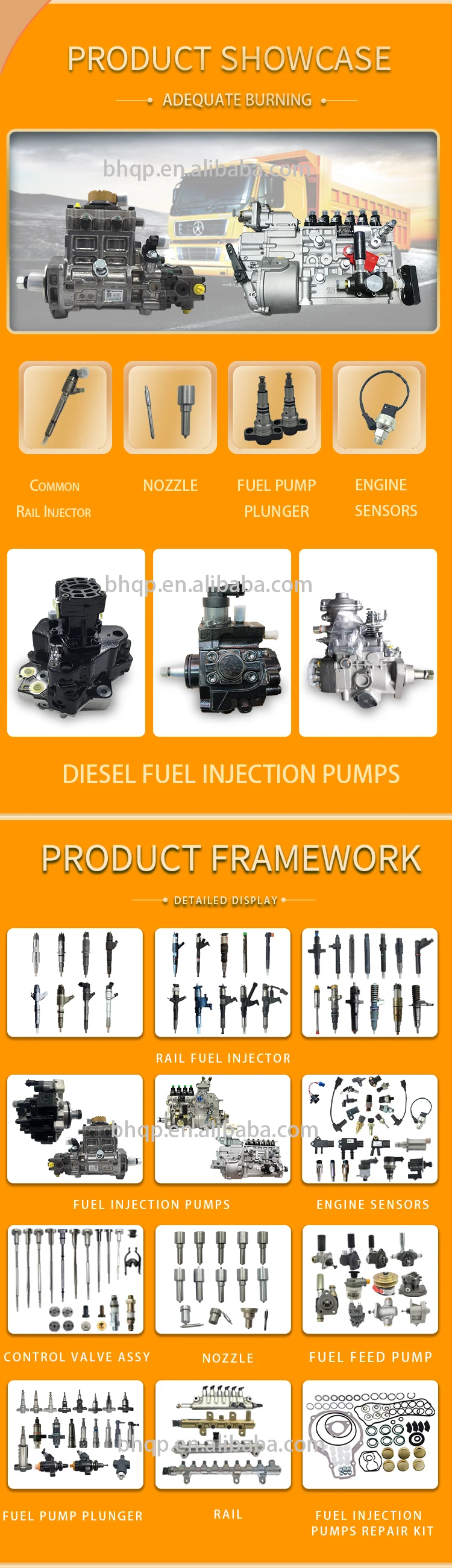 High Pressure Diesel Engine Fuel Injection Pump Construction Machinery ...