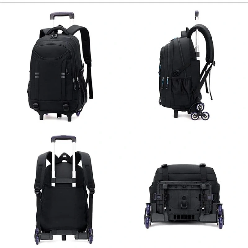 New Fashion Rolling Laptop Backpack Wheeled Computer Bag Custom Student ...