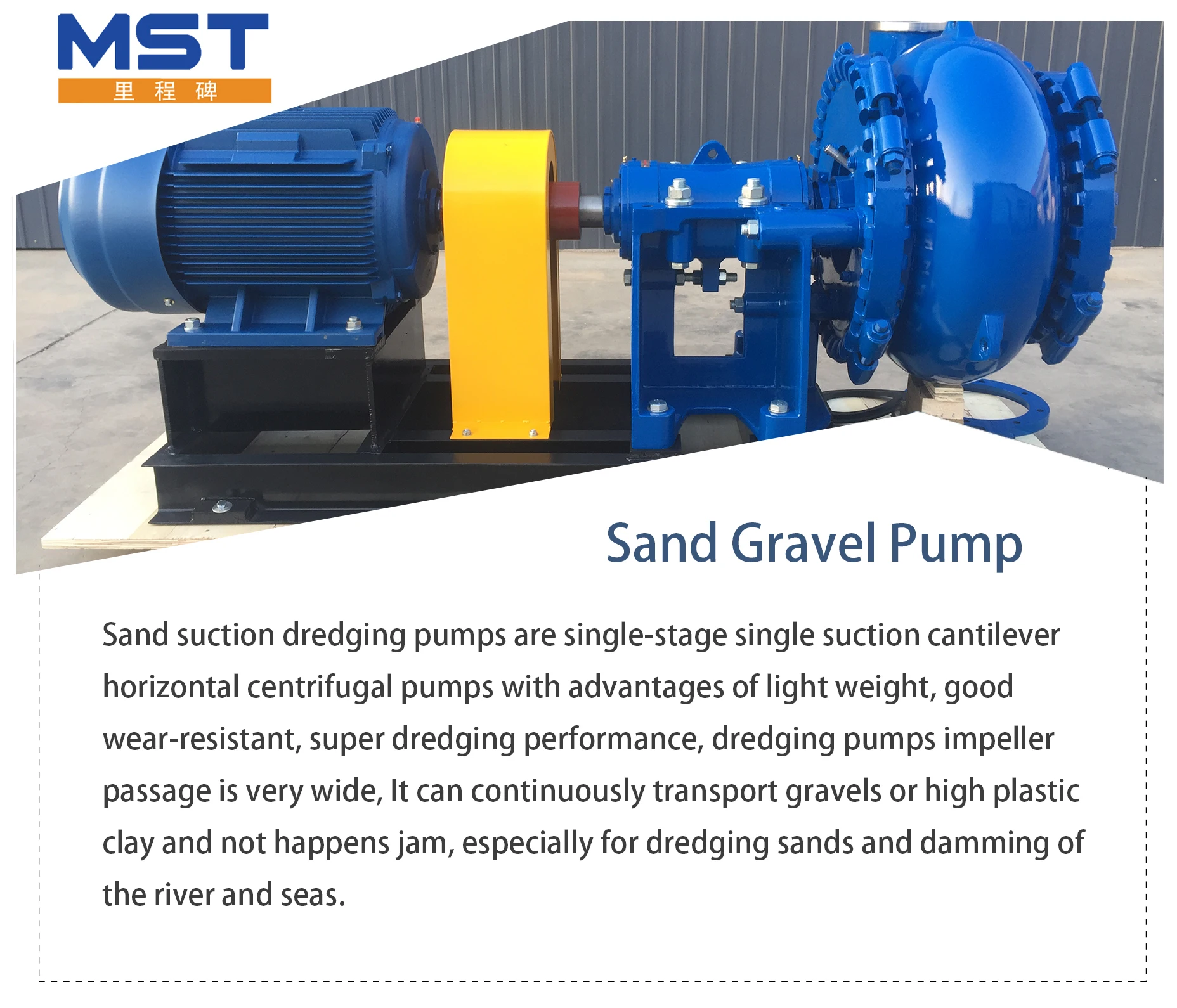 1000m3/hr Discharge Horizontal Diesel Engine Sand Dredge Pump