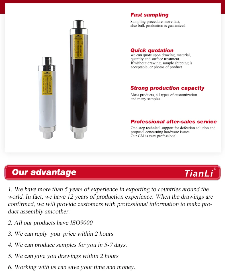 Customized High-voltage Fuse Premium Explosive Products High Voltage ...