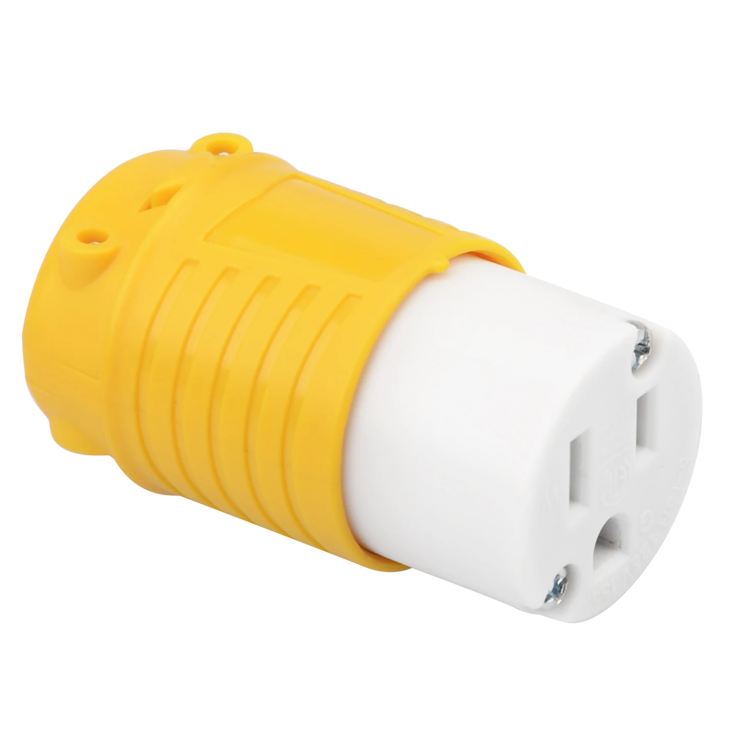 3 Prong Female Connector Electrical Replacement Straight Blade Plug 15a ...