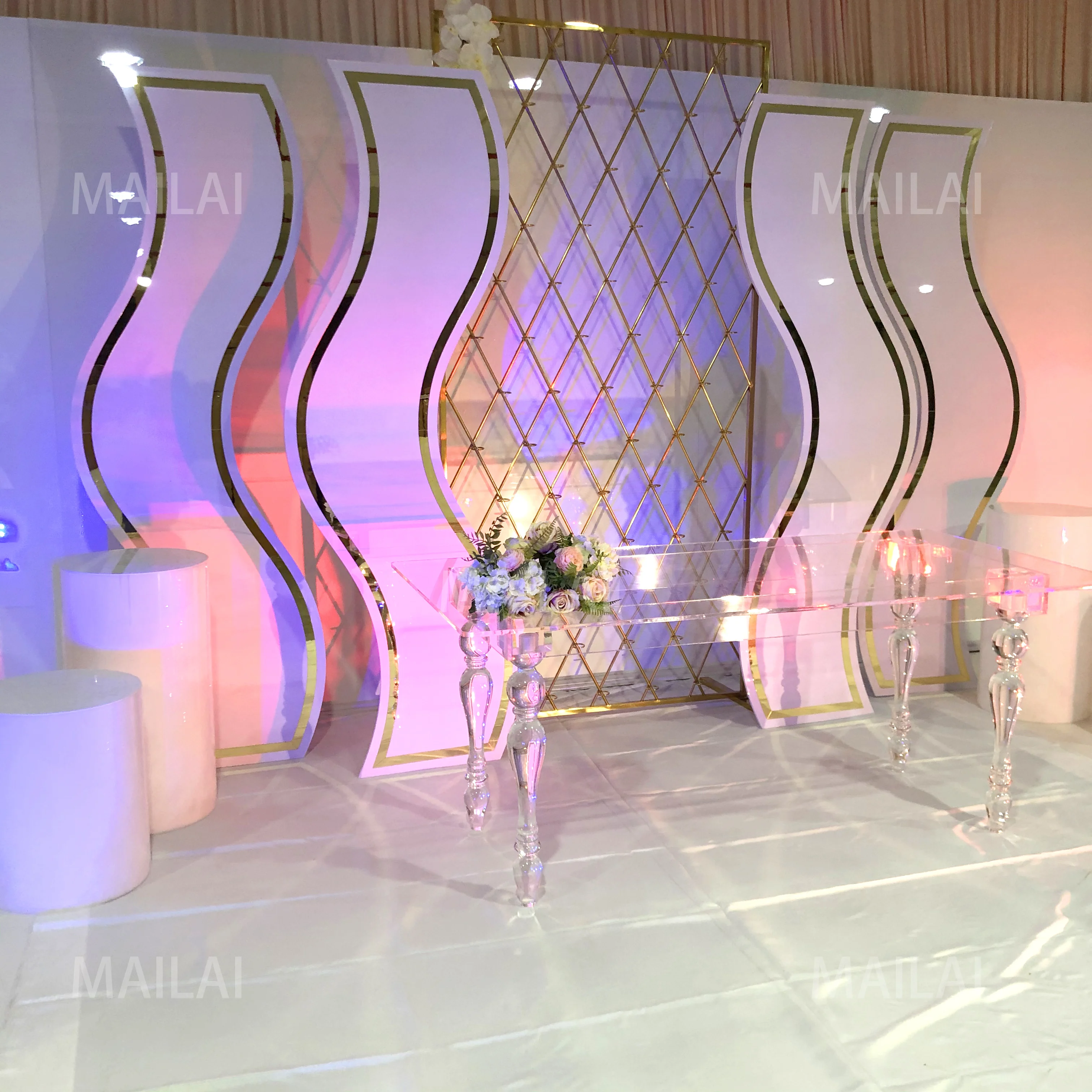 2021 New design Wedding stage decoration stand backdrop for event and ...