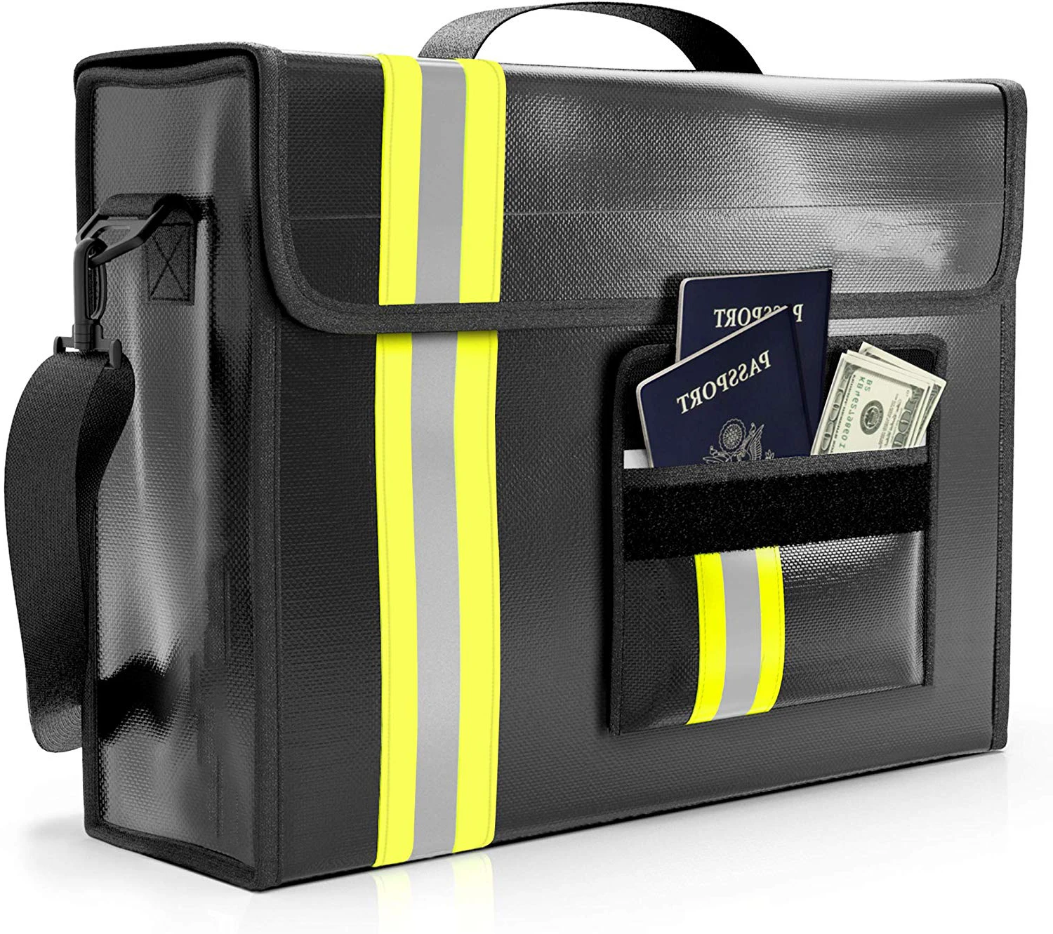 Home Office Silicone Coated Storage Waterproof Fireproof Document Bag ...