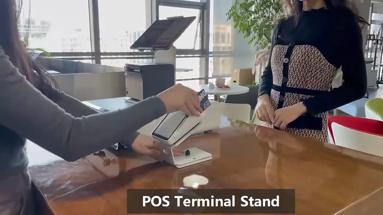 Metal Credit Card Pos Bracket Terminal Stand Holder 360 Swivel Stand ...