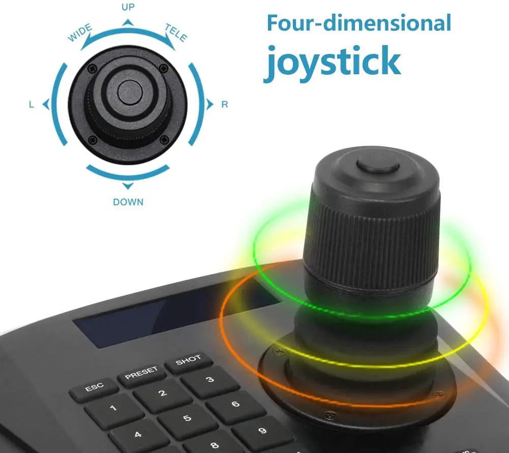 MYTECH 4D Joystick IP PTZ Controller for High Speed Cameras