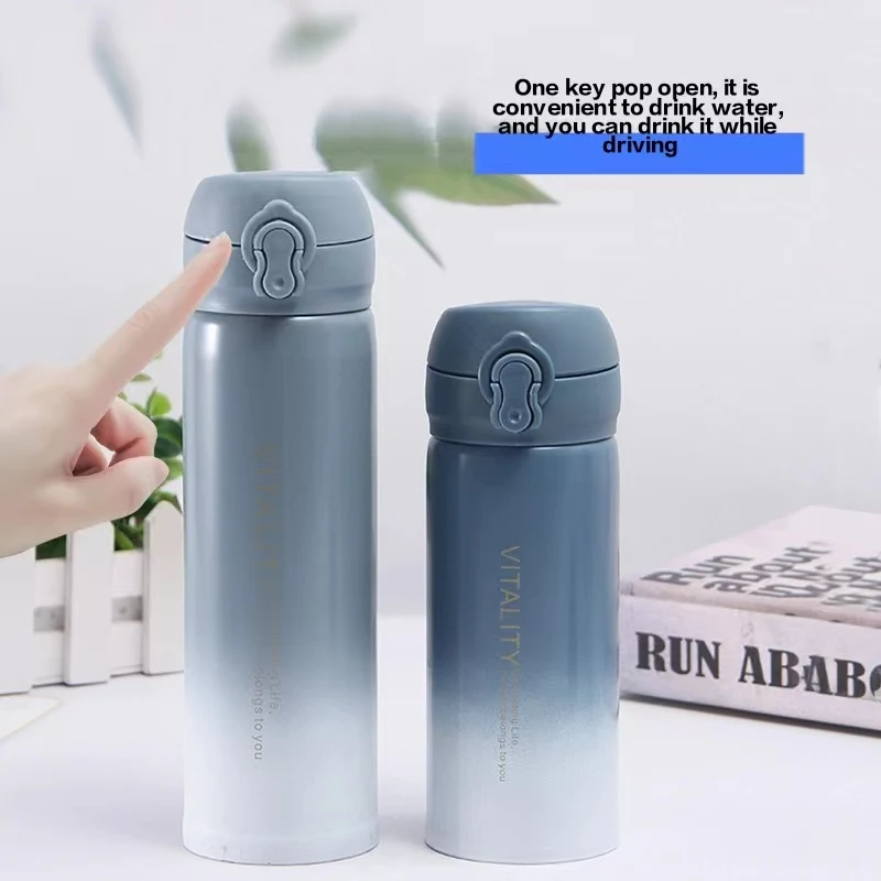 Simple Design 304 Stainless Steel Gradient Vacuum Insulation Cup Bounce ...