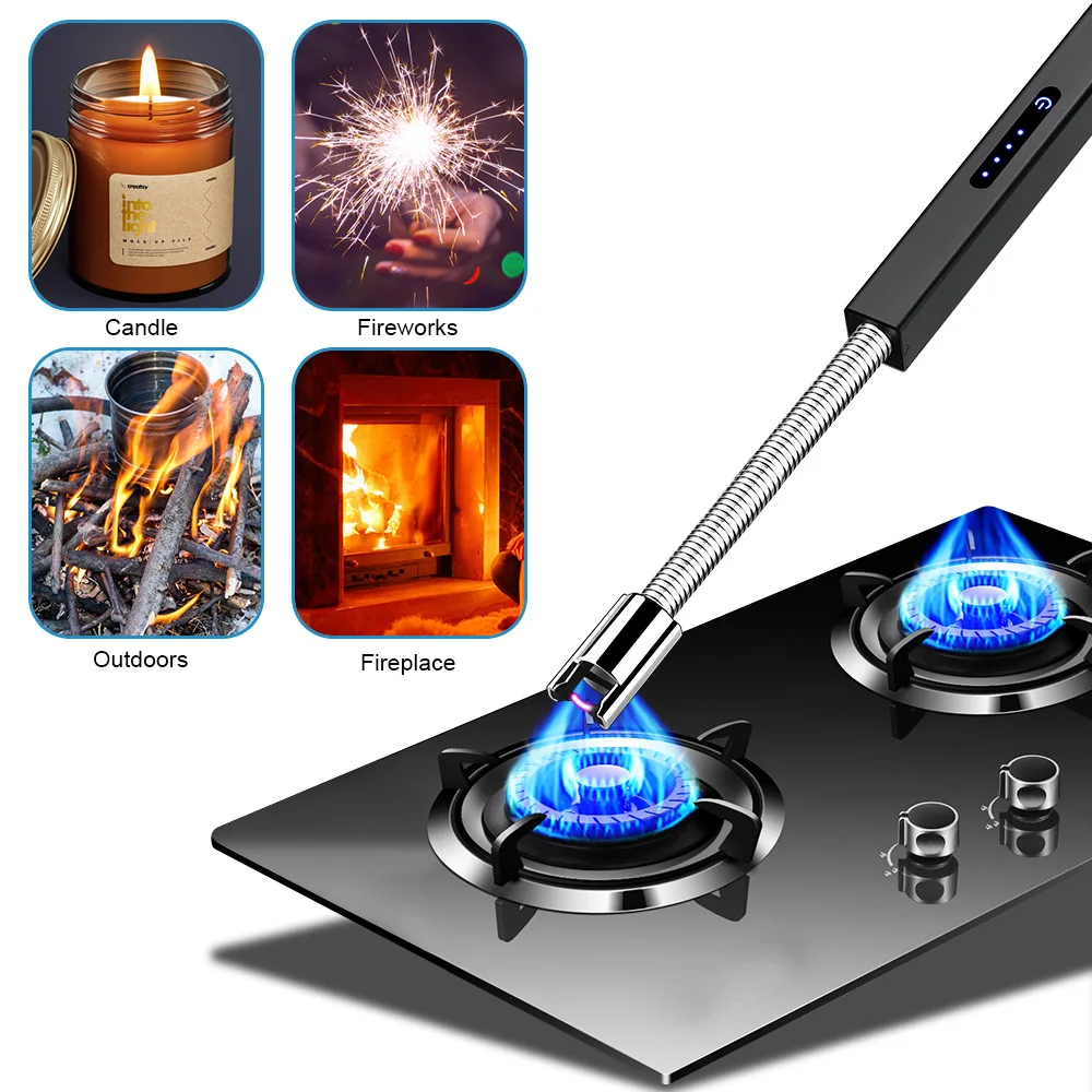 360 Rotation USB Arc Rechargeable Electric Candle Igniter